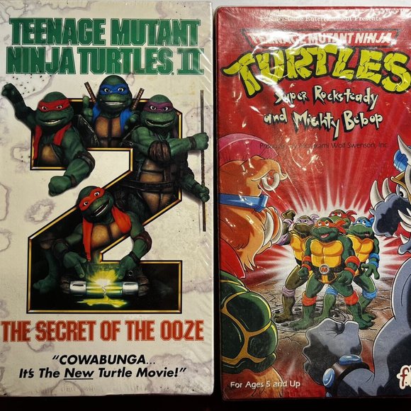 Other | 2 Sealed Teenage Mutant Ninja Turtles Vhs Lot Tmnt Ii Super ...